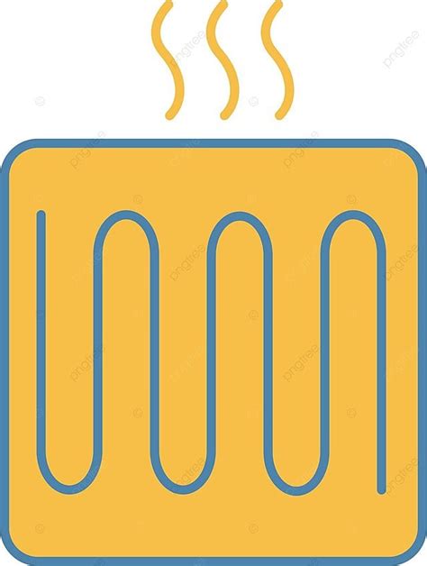 Underfloor Heating Element Color Icon Element Logo Style Vector