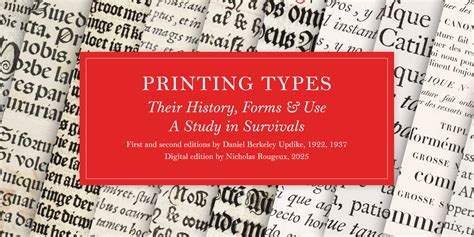 Printing Types Their History Forms And Use