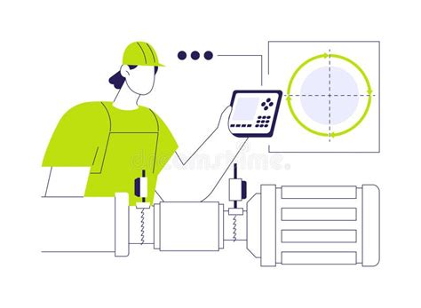 Alignment And Measurement Lasers Abstract Concept Vector Illustration Stock Illustration