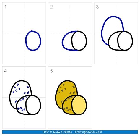 How To Draw A Potato Step By Step Easy Drawing Guides Drawing Howtos