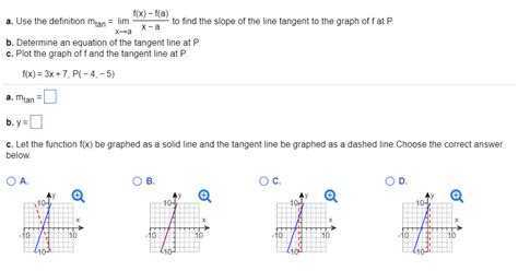 solved f x f a a use the definition mtanlim to find the