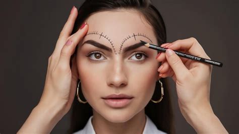 Premium Photo Permanent Brow Makeup In Beauty Salon Closeup