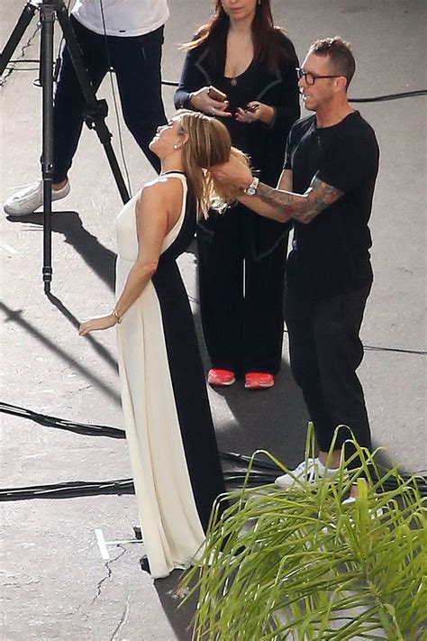 Jennifer Aniston On Set Of A Smart Water Photoshoot In Los Angeles 10