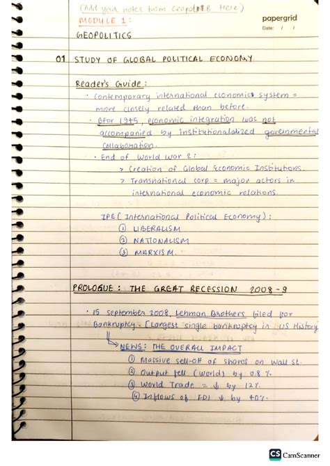 Mod Start Geopolitics Notes Bsc Economics StuDocu