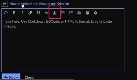How To Upload And Display My Krita Art General Questions Krita Artists