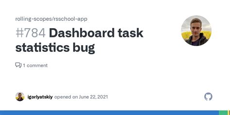 dashboard task statistics bug · issue 784 · rolling scopes rsschool
