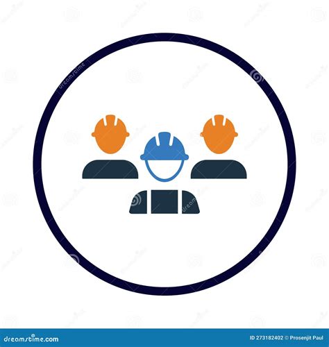 Engineer Man People Worker Construction Engineer Icon Stock Vector
