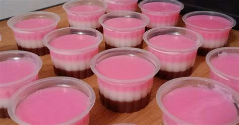 Resep Puding Susu Nutrijell 3 Lapis Terenak Oleh Dapur Aniesha Dapuraniesha