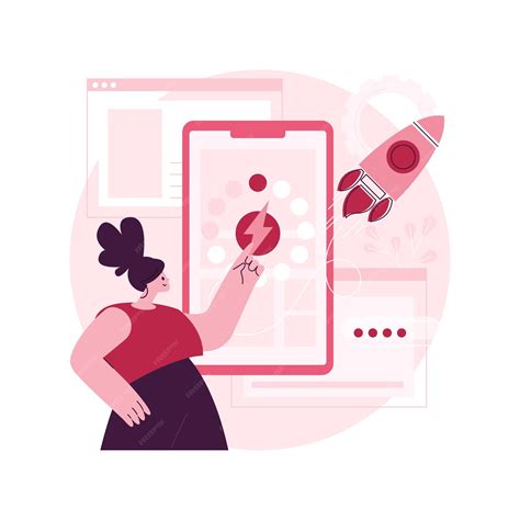 Premium Vector Accelerated Mobile Pages Abstract Concept Vector