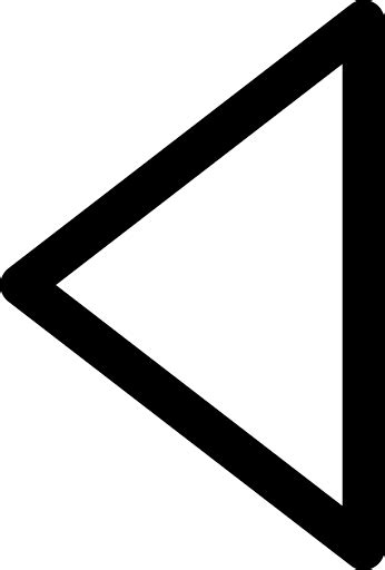 Download Triangle Left Outline ICON Free FreePNGimg
