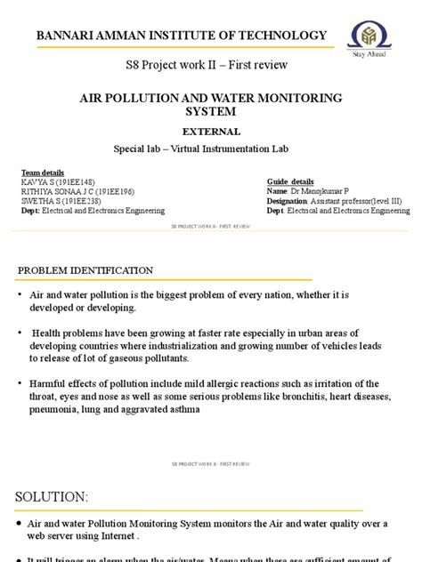 Air Pollution And Water Monitoring System Pdf