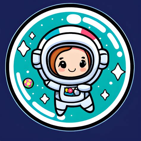 Chibi Astronaut In Space · Creative Fabrica