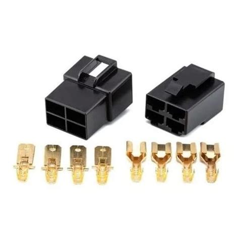 Kit 10 Conector 4 Vias Terminal Macho Fêmea Som Automotivo Storm