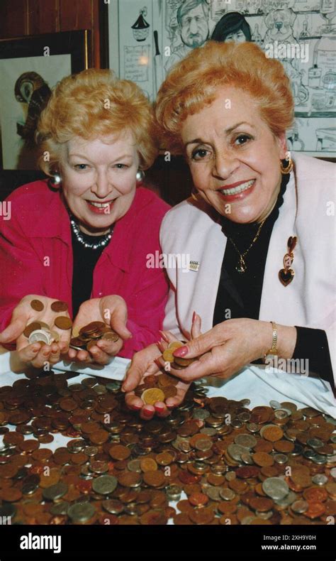 June Whitfield And Carmen Silvera Count The Charity Bottle Pennies At