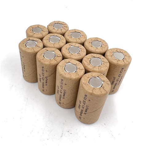 Аккумулятор никель-кадмиевый Ni-Cd 1.2V, SC, 1500 mAh, 10C, комплект 12 ...