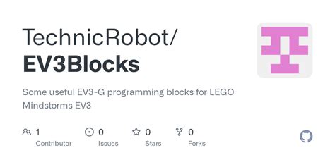 Github Technicrobotev3blocks Some Useful Ev3 G Programming Blocks