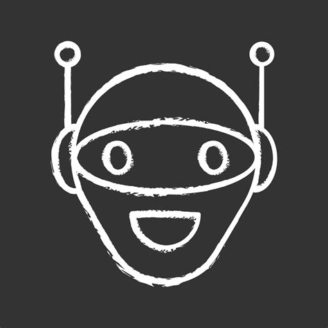 Chatbot Chalk Icon Talkbot Modern Robot Android Laughing Chat Bot