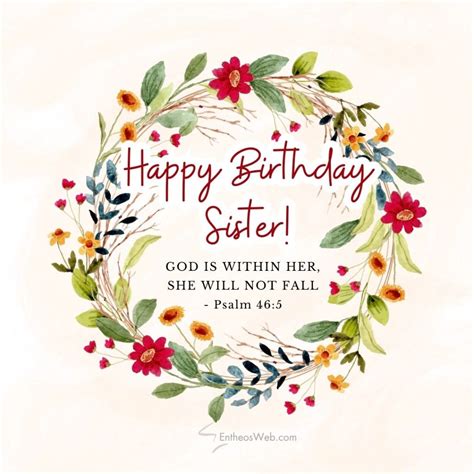 Christian Happy Birthday Sister Images With Bible Verses Entheosweb