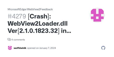 Crash WebView Loader Dll Ver In Win Issue MicrosoftEdge