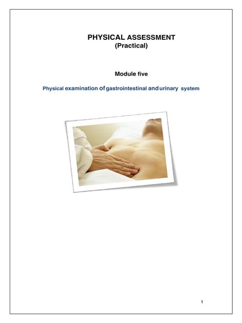 5a Abdominal Gi 10 Urinary Assessment Pdf