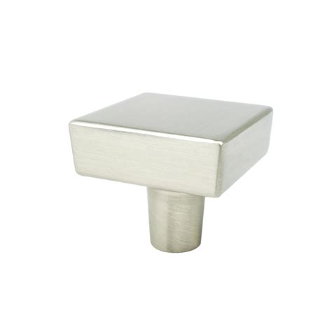Brookridge Collection Brushed Nickel Square Knob By Berenson Hardware