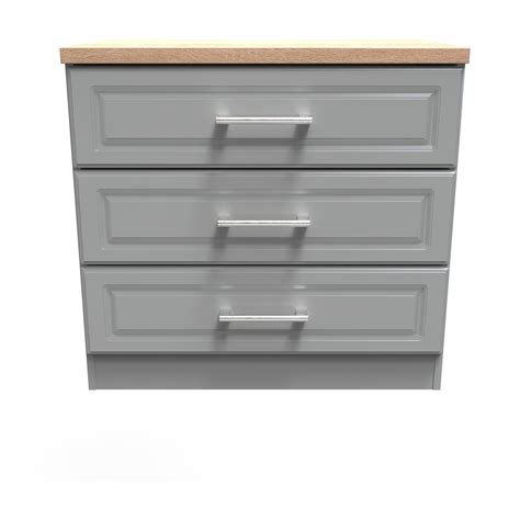 Kent 3 Drawer Ready Assembled Drawer Chest