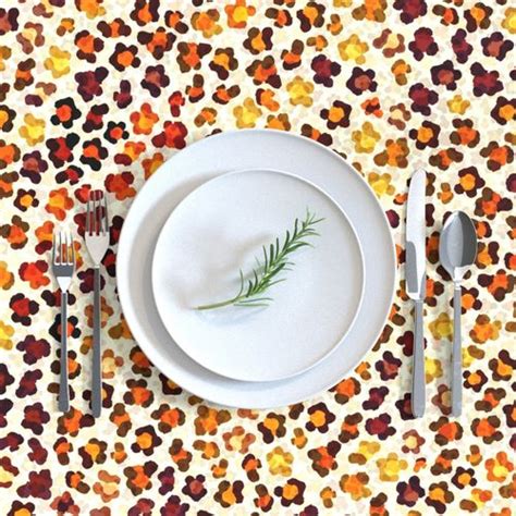 Leopard Skin Large Rectangular Tablecloth Spoonflower