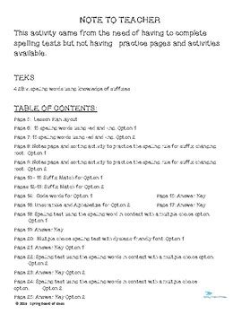 Spelling Worksheets Suffixes Ed And Ing By Spring Board Of Ideas