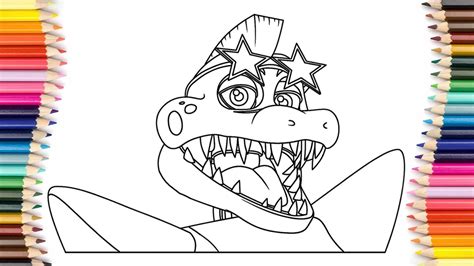 Monty Fnaf Coloring Pages