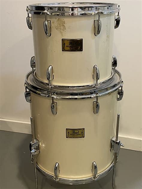 Pearl Masters Custom Mapel 1980s Off White Reverb