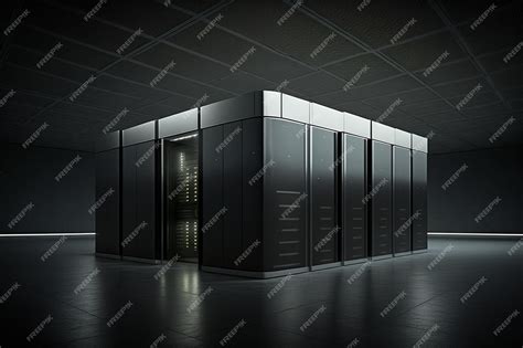 premium photo computer in the data center cloud computing service on