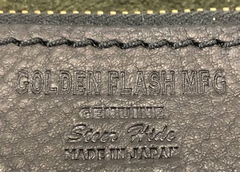Yahoo オークション 中古品 Golden Flash Mfg 本革レザー 財布 ウォ