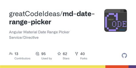 Github Greatcodeideas Md Date Range Picker Angular Material Date Range Picker Service Directive