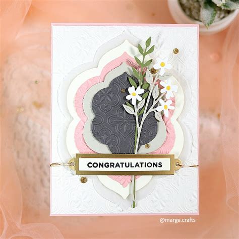 Spellbinders Floral Reflection Collection Cards