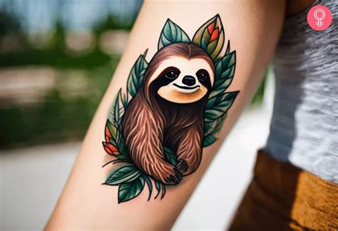 8 Cute Sloth Tattoo Ideas With Their Meanings