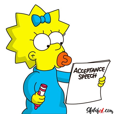 Maggie Simpson Drawing