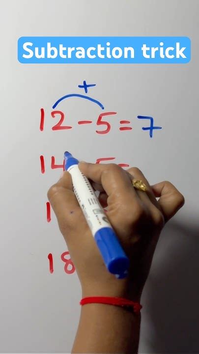 Easy Subtraction Trick Shorts Shortsfeed Maths Mathstricks