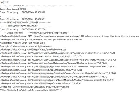 Temp File CleanupWindows IE Chrome Java On All Profiles GARYTOWN ConfigMgr Blog