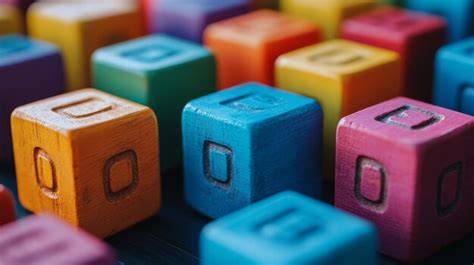 Colorful Wooden Blocks With Numbers Premium Ai Generated Image