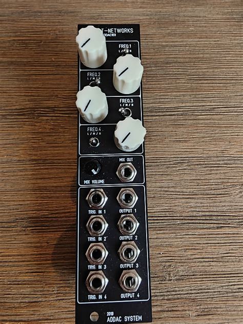 ADDAC 103 T Networks Eurorack 4 Voices Percussion Module Reverb