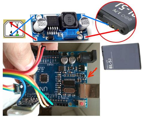 Arduino Uno греется при подключении к Usb повышающего преобразователя