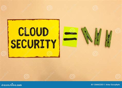 Word Writing Text Cloud Security Business Concept For Protect The Stored Information Safe