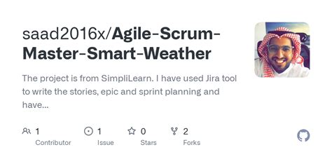 Github Saad X Agile Scrum Master Smart Weather The Project Is From Simplilearn I Have