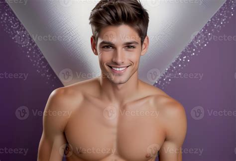 Ai Generated Cheerful Young Caucasian Male With A Bright Smile Posing