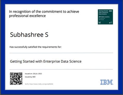 Subhashree Sreekanth On Linkedin Ibm Datascience Learning