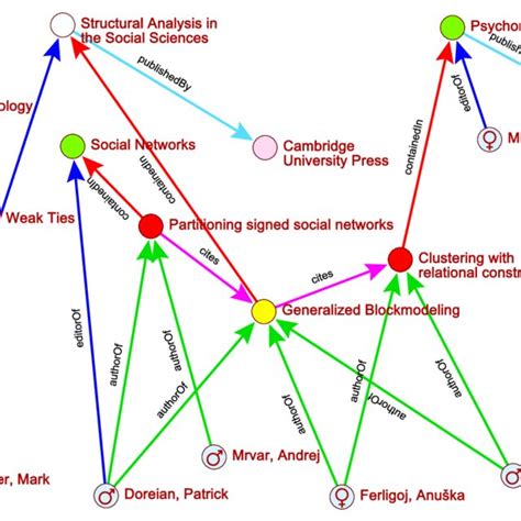 Example Bibliographic Network Pajeks Picture Download Scientific Diagram