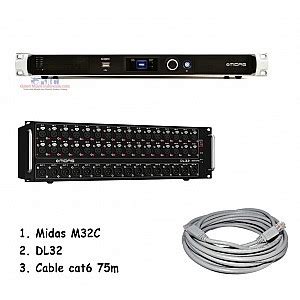 Promo Midas M32C Digital Rackmount Mixer Paket DL32 Cable Cat6 BMJ G Cicil 0 3x Jakarta