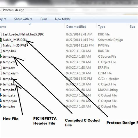 10 Hex File And Other Simulation File List Of The Design With File