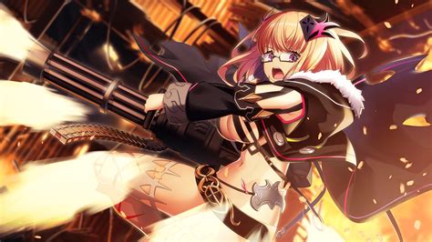 Deep One Kyomu To Mugen No Fragment Non Web Source 1girl Black Framed Eyewear Black Shorts