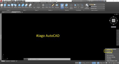 jenis jenis workspace autocad jago autocad